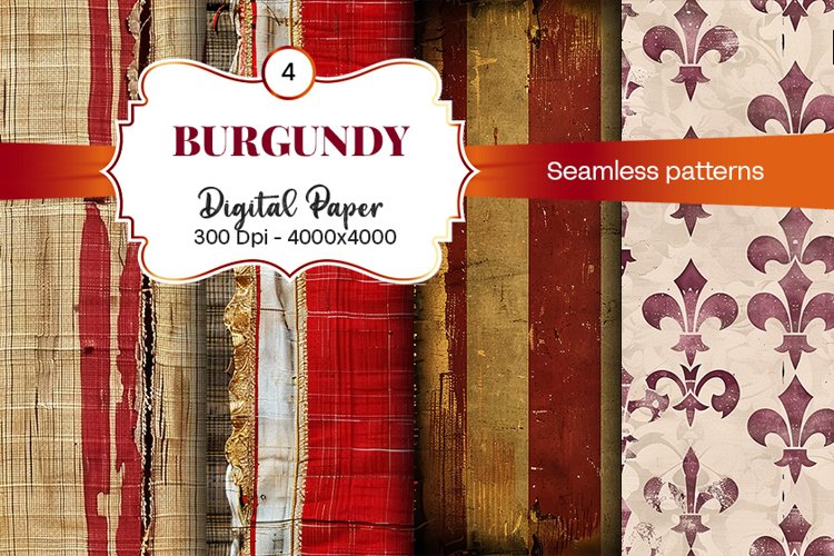 Burgundy digital paper