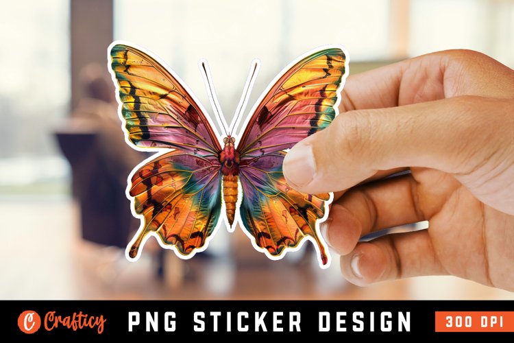 Butterfly Sticker,Realistic Butterfly Sticker,Boho Sticker