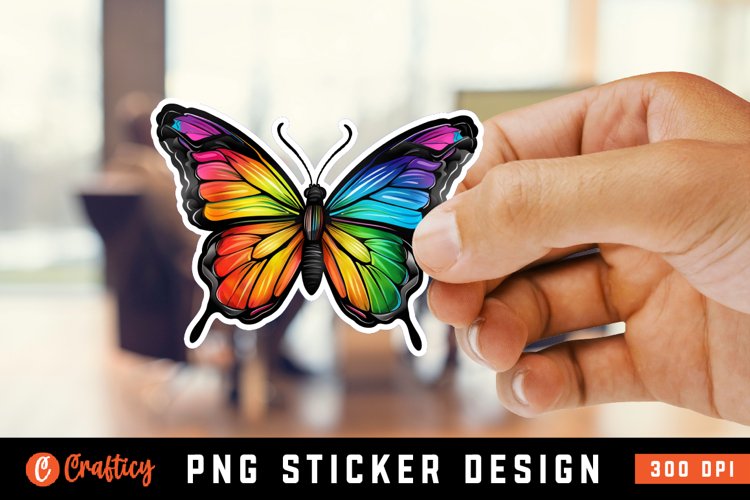 Butterfly Sticker,Realistic Butterfly Sticker,Boho Sticker