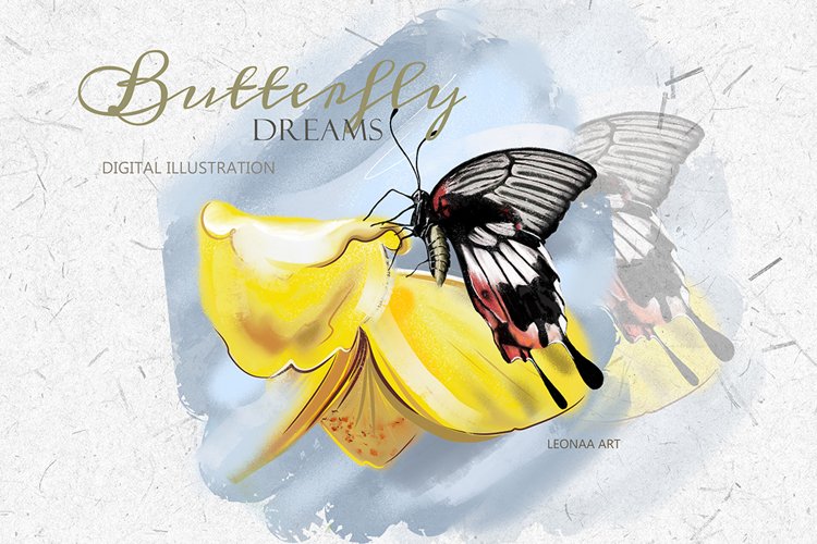 Butterfly Dreams. Digital illustration