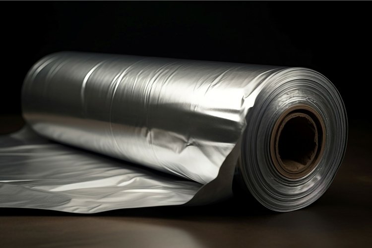 Aluminum foil roll. Generate Ai (3704768)