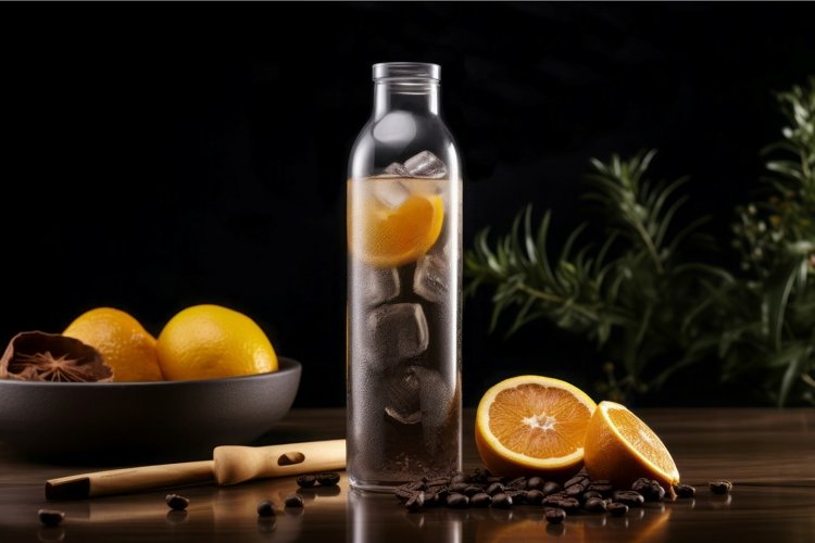 Beverage merges crisp taste. Generate Ai (3697292)