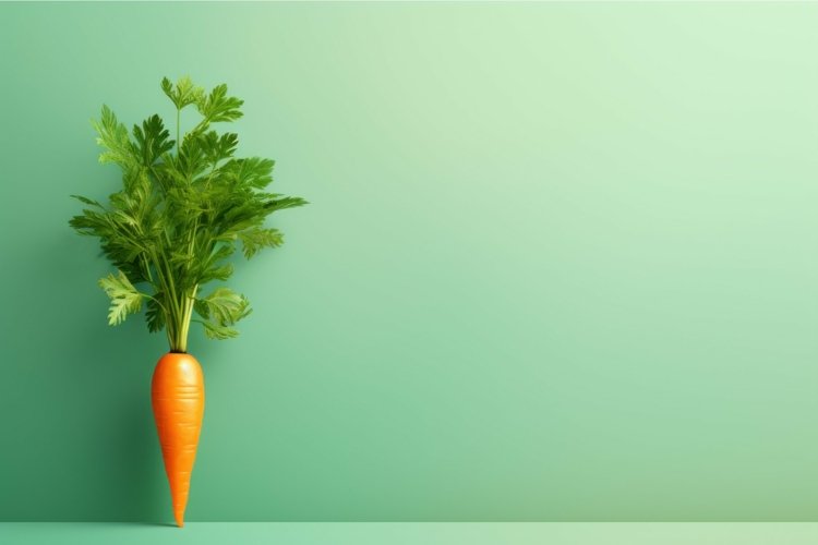 Carrot background. Generate Ai (3762123)