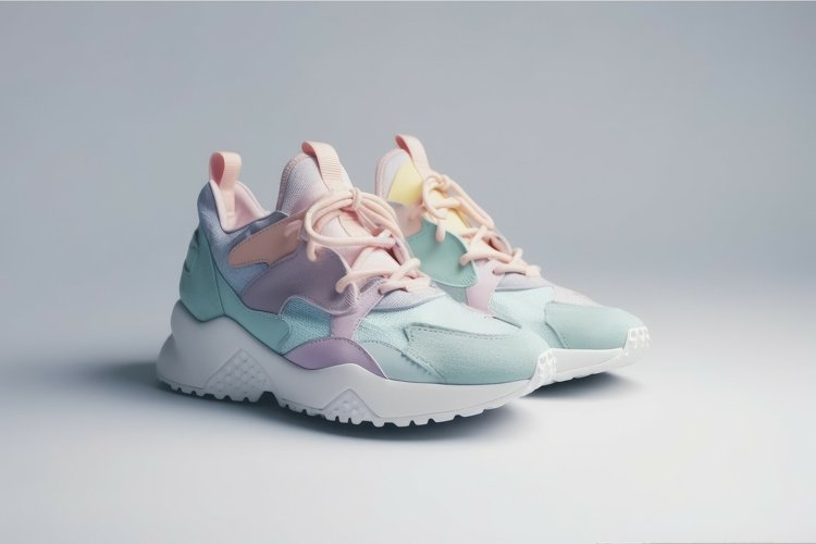 Colored sneaker. Generate Ai