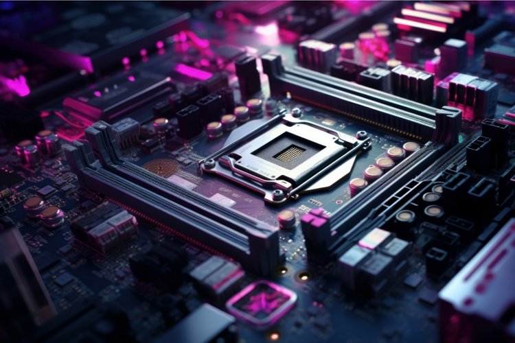 Efficient Cpu modern motherboard. Generate Ai