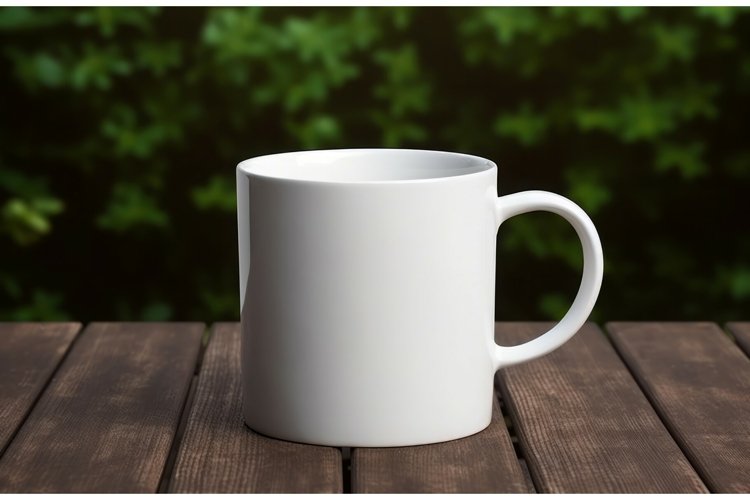 Empty mockup mug. Generate Ai