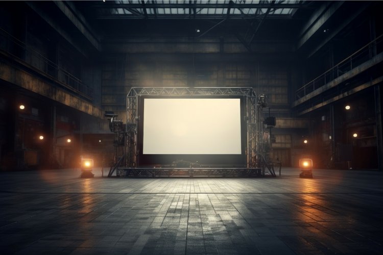 Film production scene background. Generate Ai (3755021)