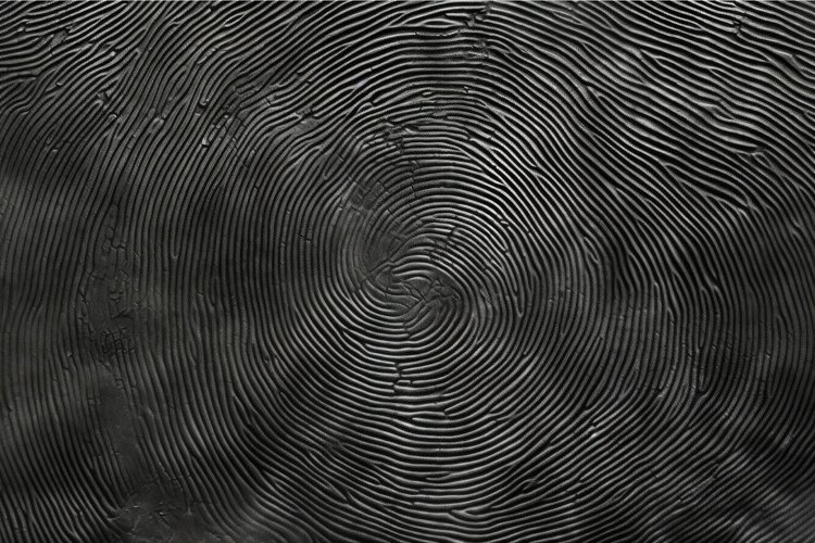 Detailed Fingerprint colorful. Generate Ai