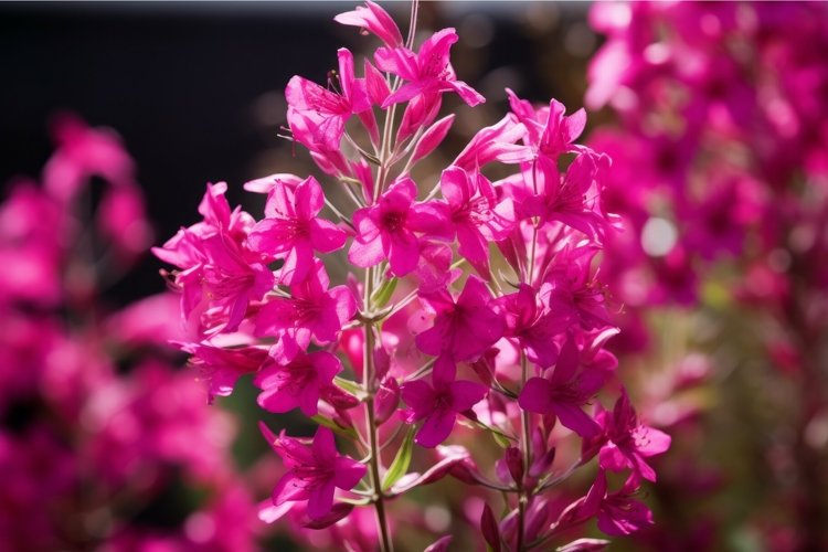 Elegant Fireweed flowers. Generate Ai