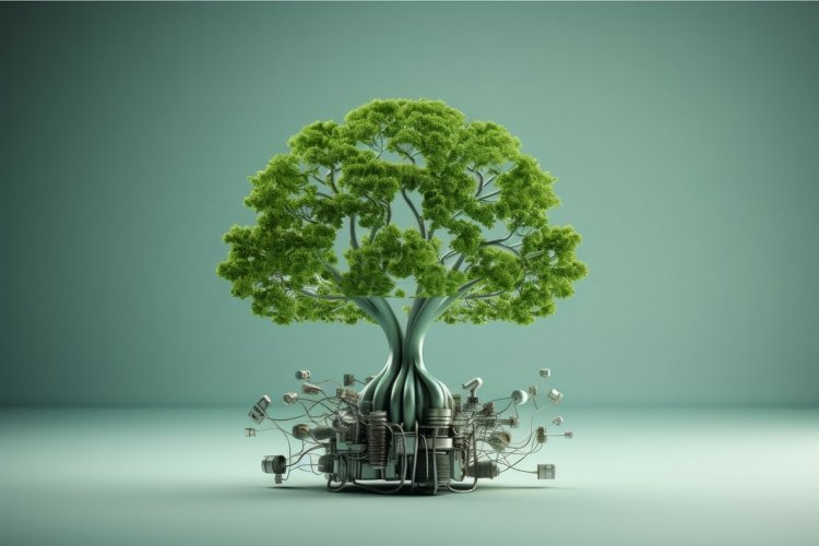 Efficient Green alternative energy. Generate Ai