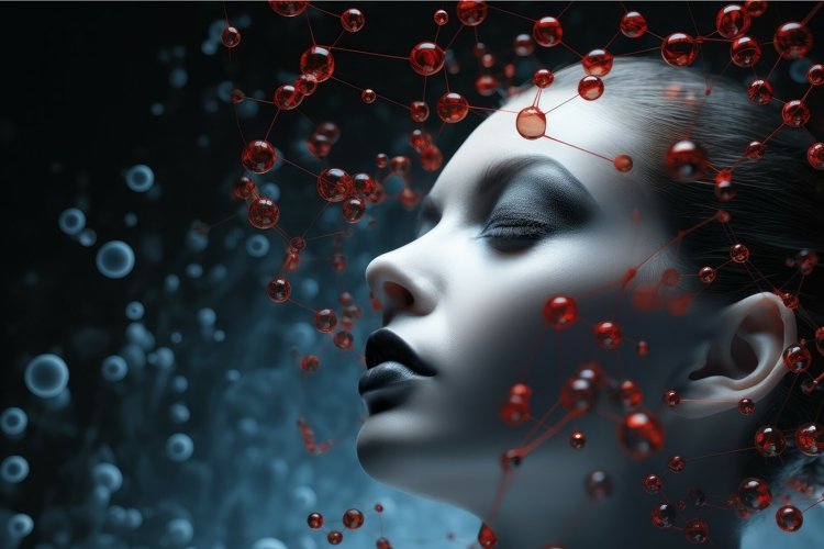 Intricate Molecules macro. Generate AI