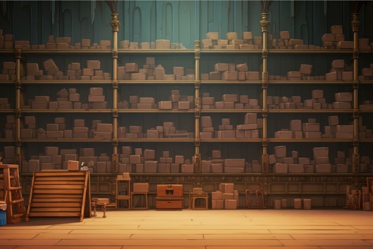 Schematic Inventory mockup background. Generate Ai