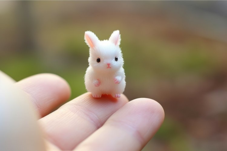 Soft Cute baby rabbit. Generate Ai (3802100)