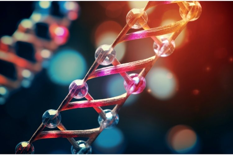 Complex Human dna. Generate Ai