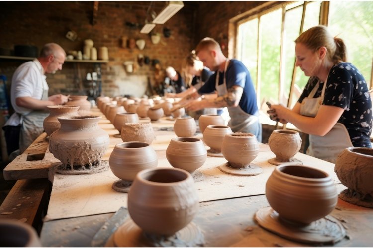Making pot workshop. Generate Ai (3827968)