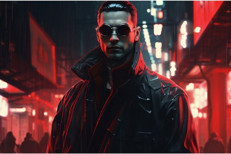 Rogue Man cyberpunk style. Generate ai