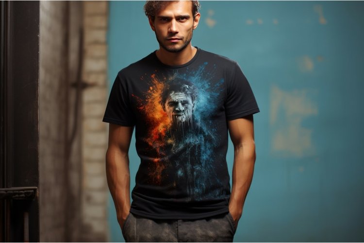 Man black tshirt. Generate Ai (3822007)