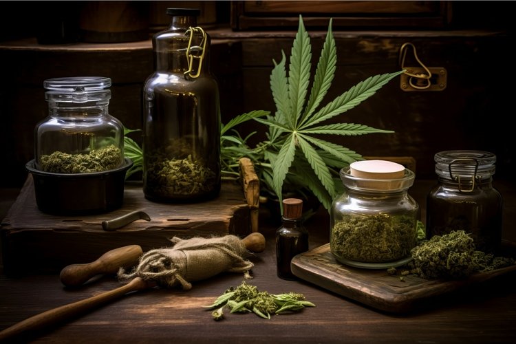 Marijuana pods drying. Generate Ai (3830915)