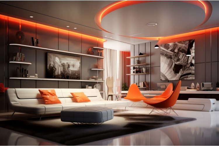 Modern concept room. Generate Ai (3836788)
