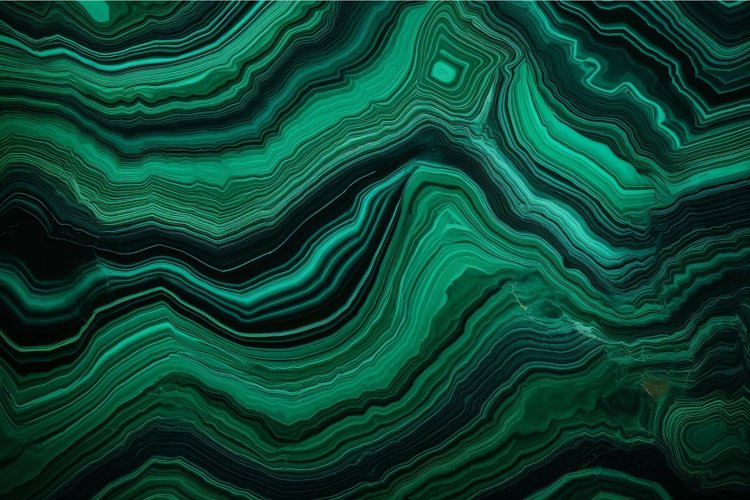 Precious Natural malachite. Generate Ai