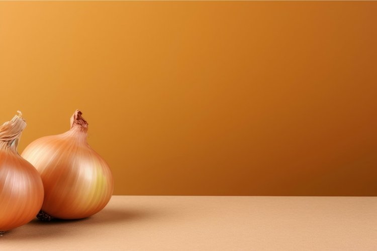 Onion mockup background. Generate Ai