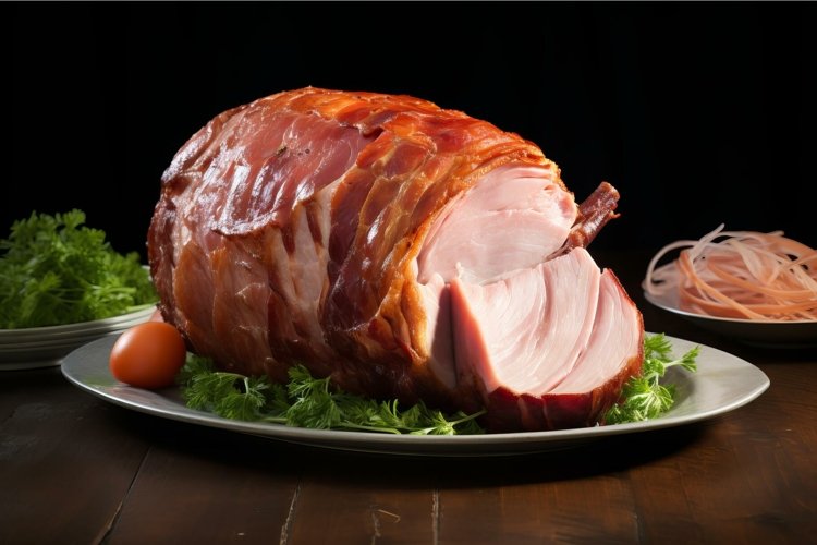 Tender Pork ham. Generate Ai