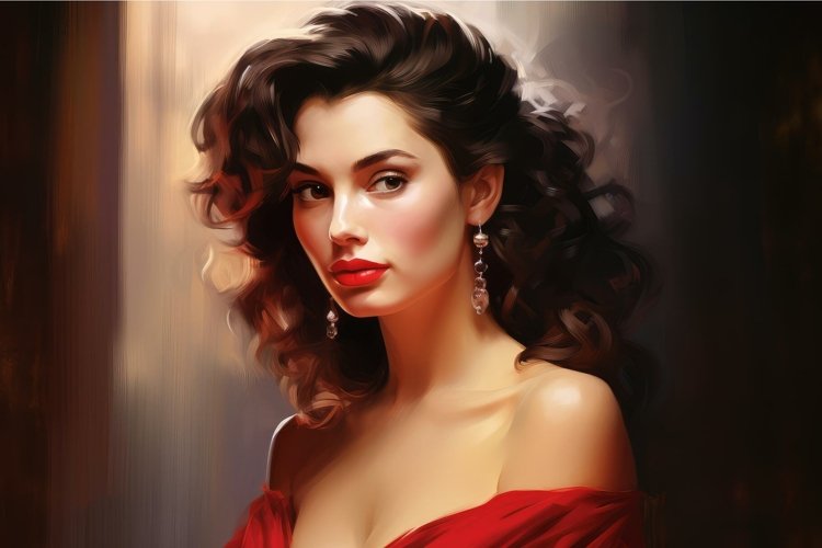 Pretty woman elegant. Generate Ai