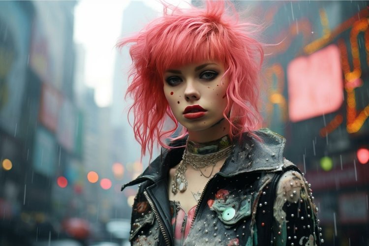 Rebellious Punk guy. Generate Ai