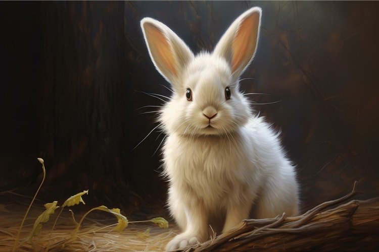 Cute baby rabbit. Generate Ai (3857982)
