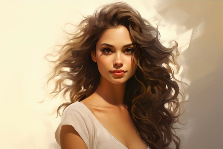 Woman realistic portrait face. Generate Ai