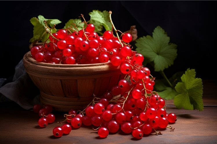 Red currant berries. Generate Ai (3858138)