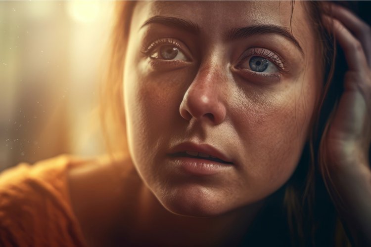 Sad depressed woman. Generate Ai (3682072)