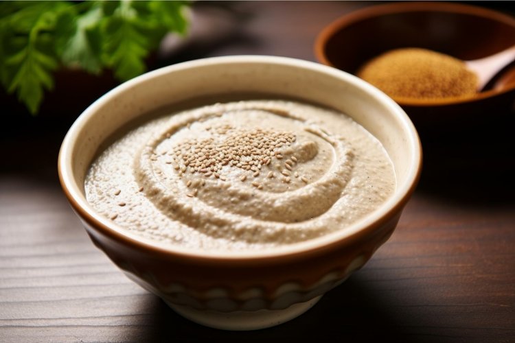 Nutty Sesame paste. Generate Ai