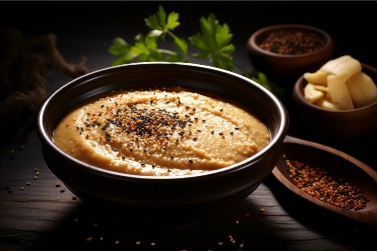 Savory Sesame paste. Generate Ai