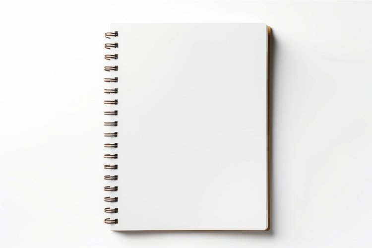 Shopping list in paper notebook. Generate Ai