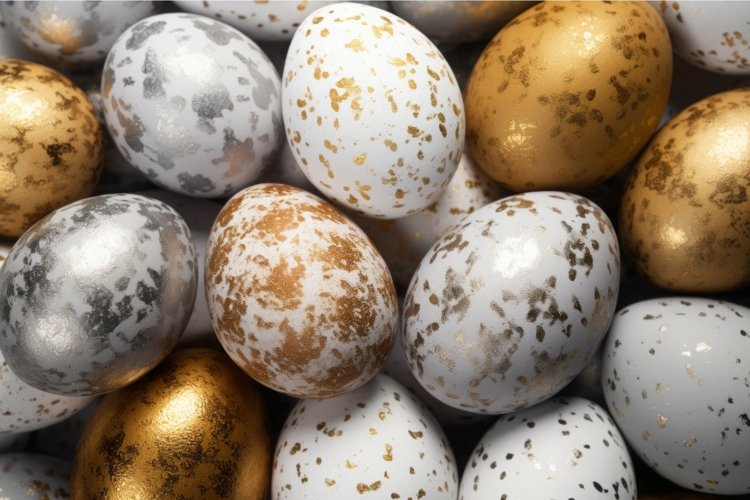 Silver Golden Eggs Generate AI 3731042 