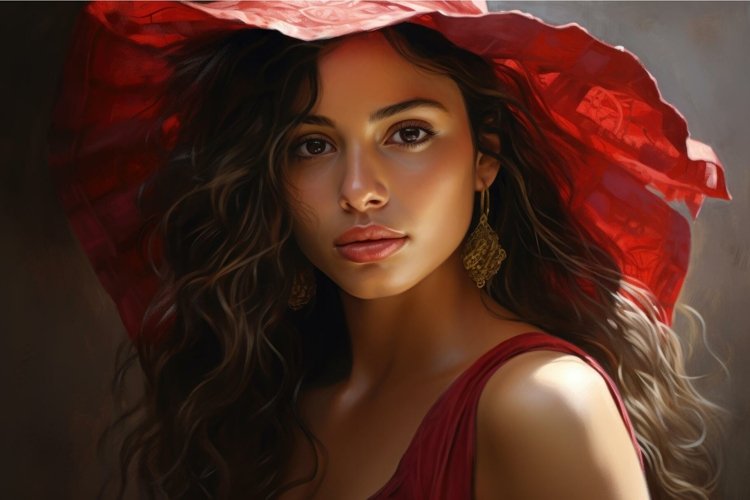 Resilient Spanish woman. Generate Ai