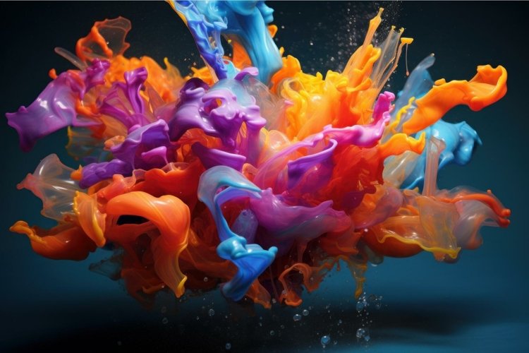 Bold Splash paint. Generate Ai