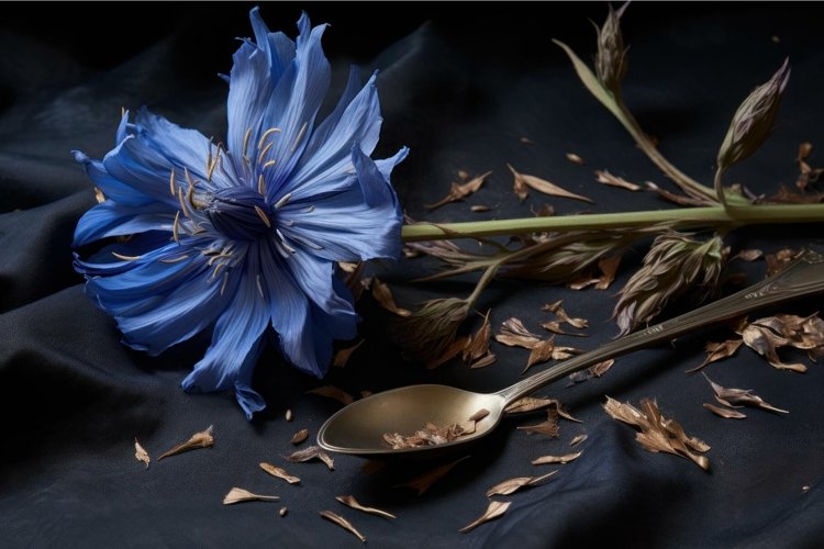 Robust Spoonful soluble chicory. Generate ai