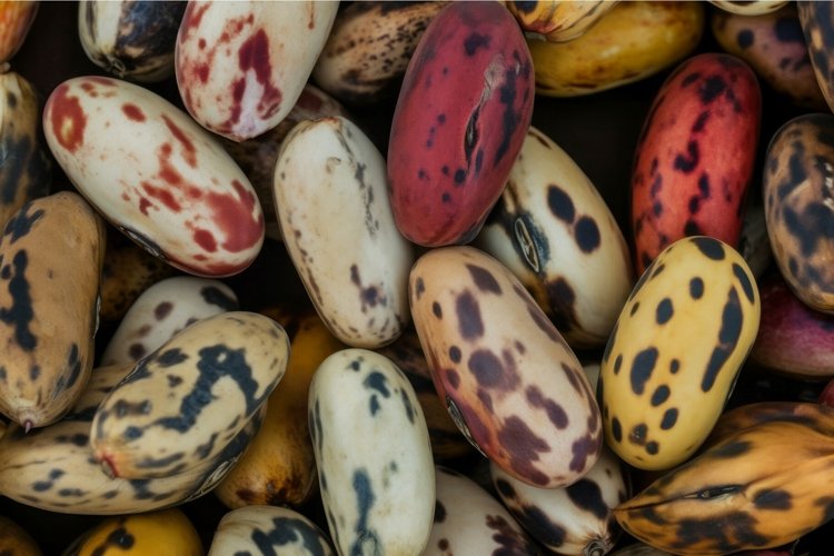 Spotted beans colorful. Generate Ai (3643765)