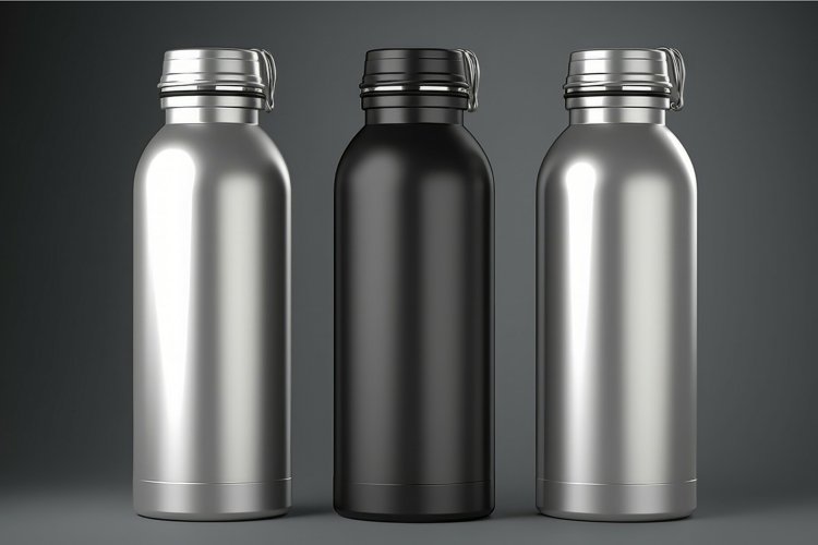 Stainless bottles flask. Generate Ai (3648587)