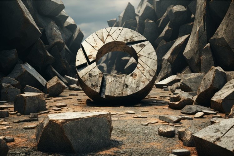 Historic Ancient stone art. Generate Ai