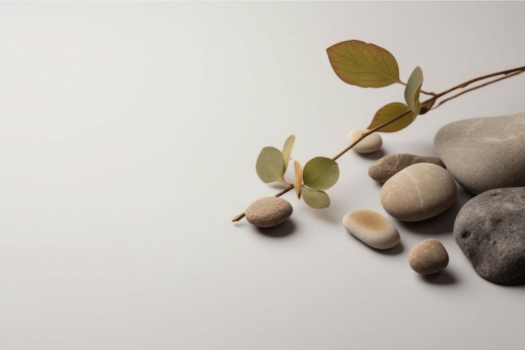 Stones branch design. Generate Ai