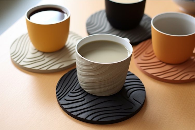 Unique Stylish cup coasters. Generate Ai
