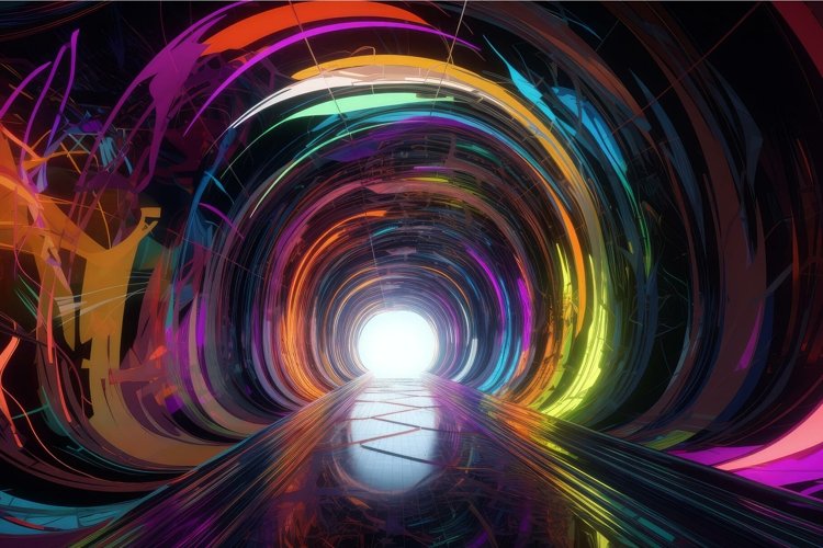 Surreal colorful portal. Generate Ai (4239169)