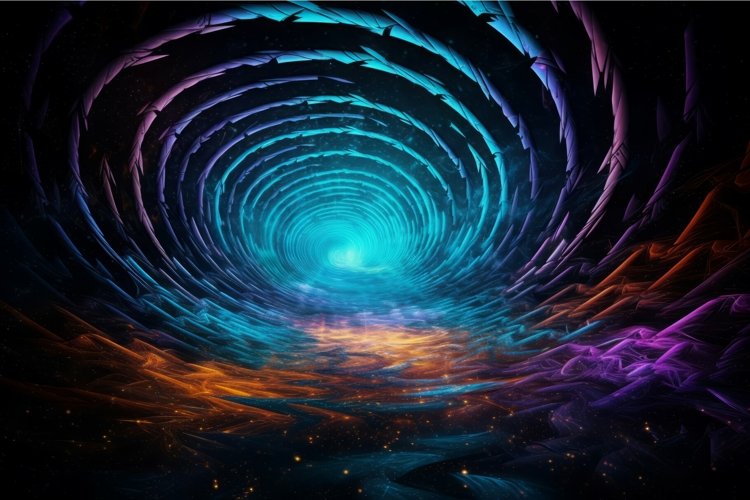 Surreal colorful portal. Generate Ai (3647154)