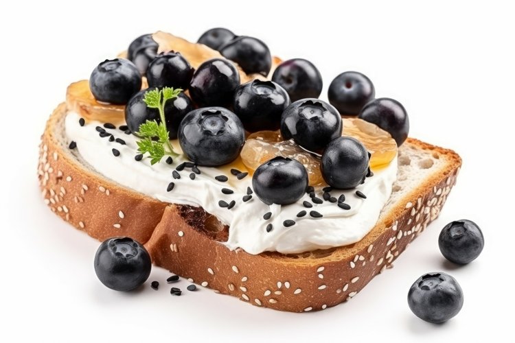 Cream cheese blue berry. Generate Ai (3499558)