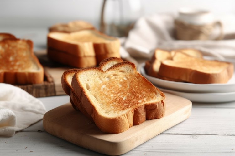 Toasted bread. Generate Ai