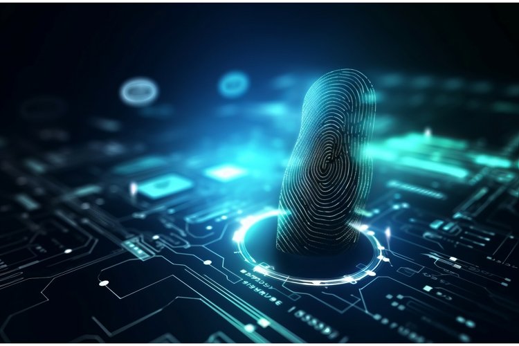 Future scanning fingerprint. Generate AI