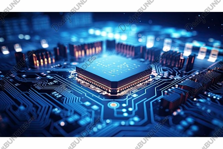 circuit tech background light